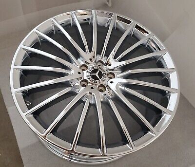 Original 21" Mercedes AMG S580 S560 S550 S500 S63 Chrome Wheels Rims ...