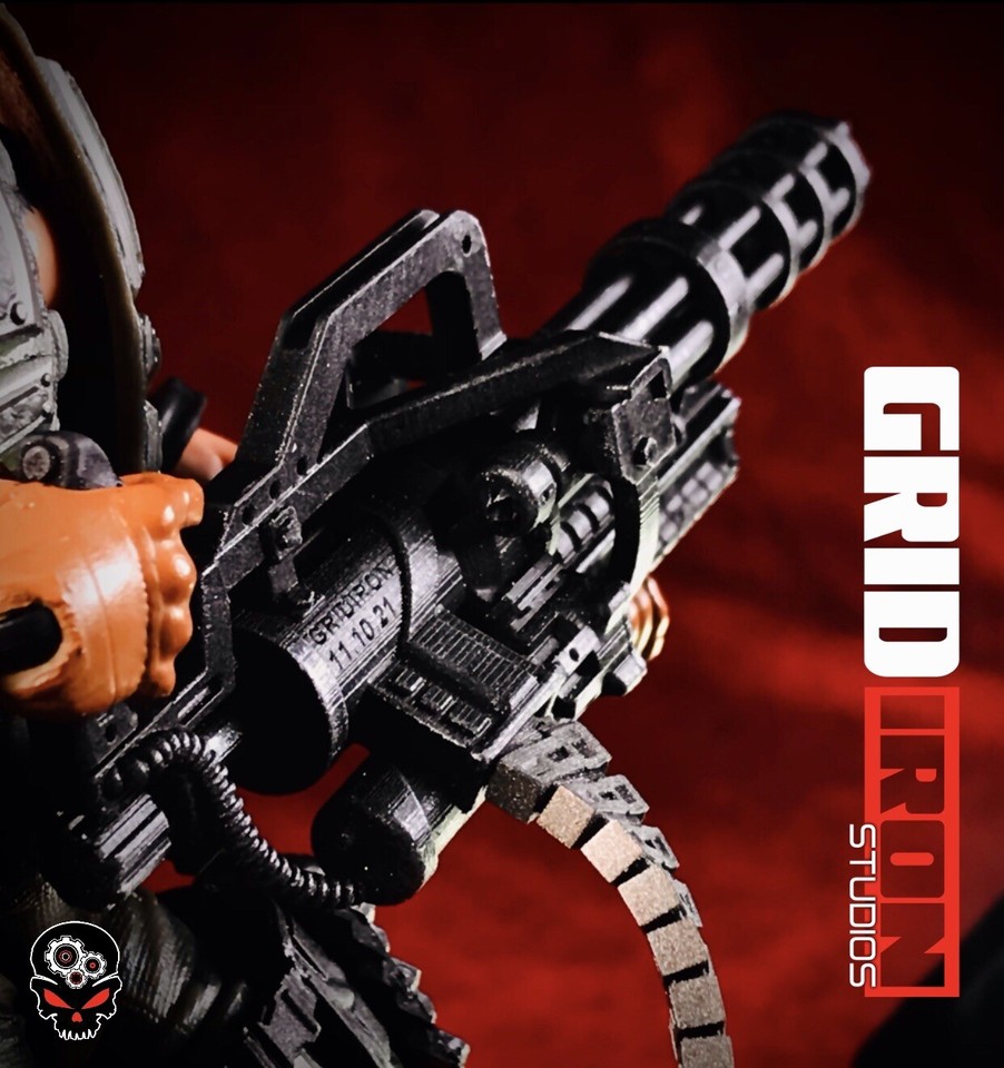 1:12 M134 Minigun Rig For G.I. Joe Classified 6” Marvel Action Figures ...