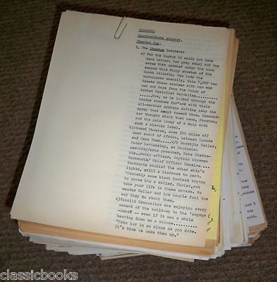 Ben Cheever & Errol Lincoln Uys 1,200 Page ORIGINAL Manuscript Umkonto ...