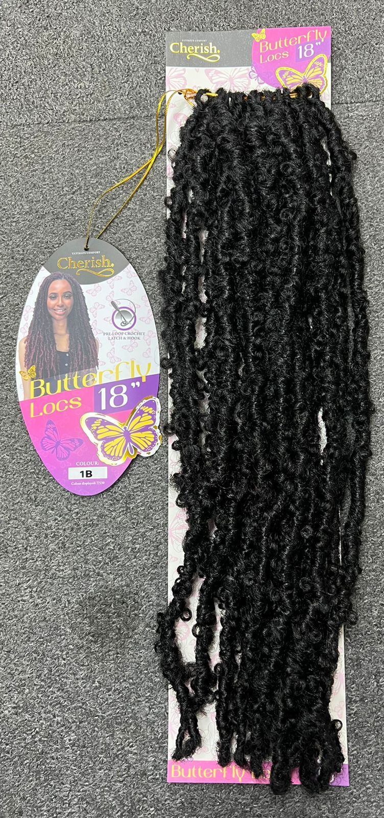 Cherish Handmade Butterfly Locs 18" Pre-Loop Crochet Hair – 3 Pack ...