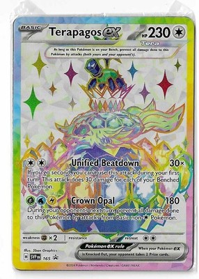 Terapagos ex Promo SVP 165 Pokemon Card SEALED NM FA Full Art | eBay