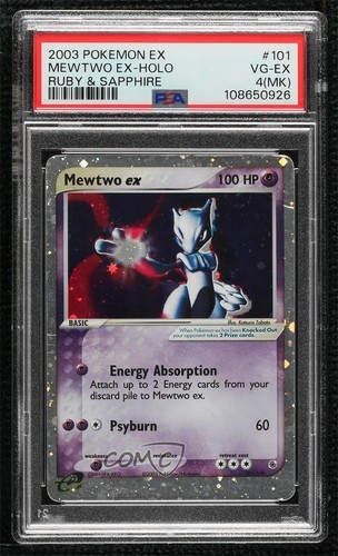 2003 Pokemon EX - Ruby & Sapphire Holo ex Mewtwo #101 PSA 4 2o7 | eBay
