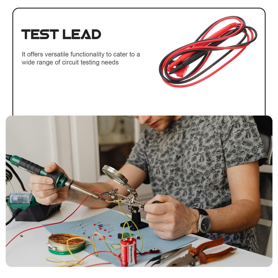 2 Pcs Universal Meter Leads Multi Probe Multimeter Test Extension | eBay