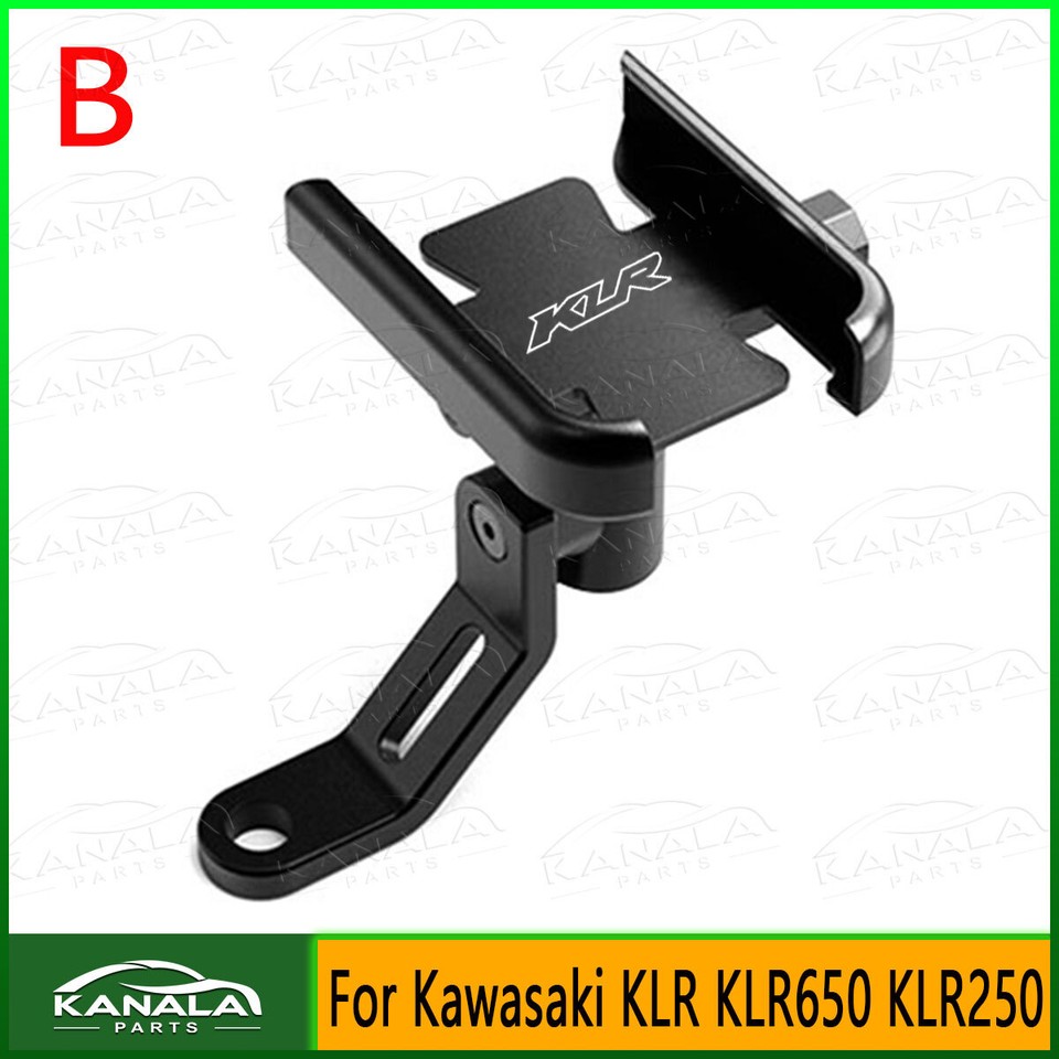 LOGO KLR Mobile Phone Holder GPS Stand Bracket For Kawasaki KLR KLR650 ...
