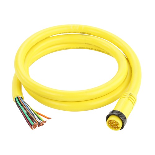 BRAD HARRISON WOODHEAD 41107 12-PIN MINI CORDSET 12C/16AWG 6FT STRAIGHT ...