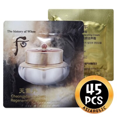 The history of Whoo Radiant Regenerating Cream 1ml x 45pcs (45ml) Hwa ...
