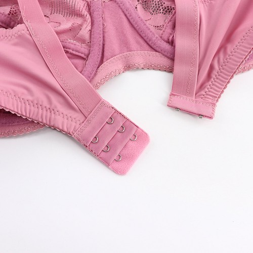 Plus Size for Men Bra Full Cup Bras Sexy Lingerie Lace Sheer Brassiere ...