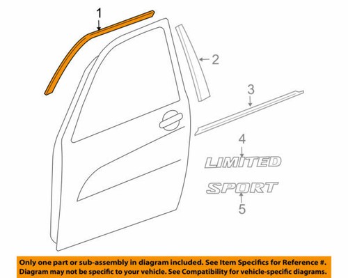 75922-42030 Toyota Tape, black out, no.1 lh 7592242030, New Genuine OEM ...