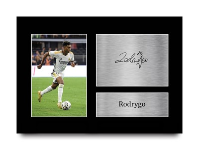 Rodrygo Real Madrid Framed Gift Idea Printed Autograph Picture for ...
