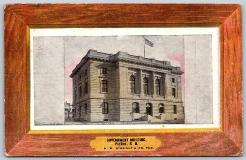 c1909 Government Building Pierre South Dakota ANTIQUE Postcard 3636 | eBay