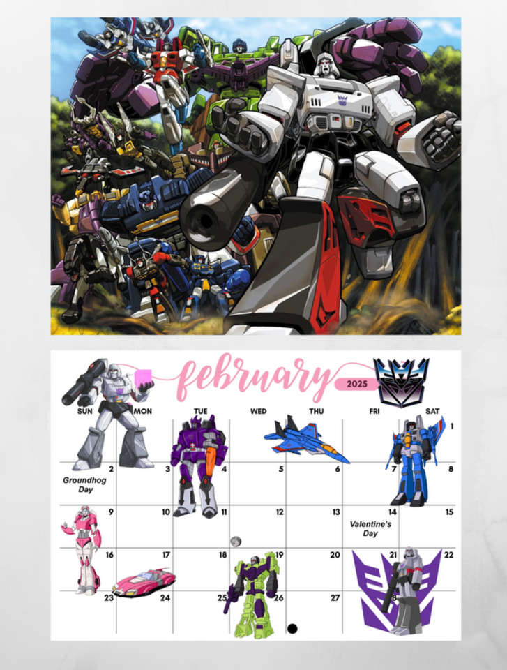 Transformers G1 Wall Calendar 2026 | eBay