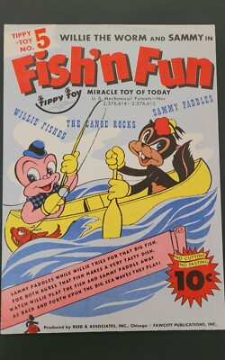 Willie the Worm and Sammy in Fish'n Fun - Tippy Toy Issue# 5 - 1945 | eBay