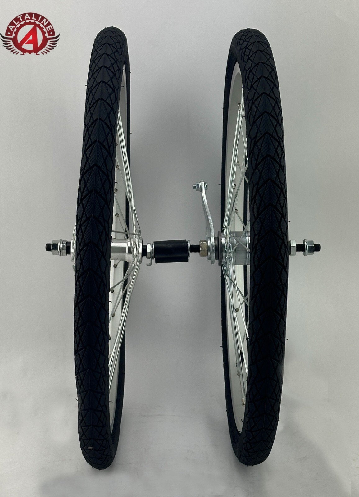 ALTALINE 20" X 1.50 ALLOY BMX FRONT & COASTER RIMS W/ SEMI-SLICK TIRES ...
