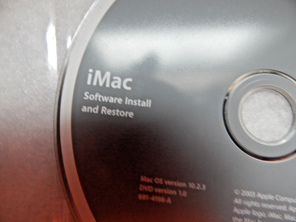 Apple Mac 2003 iMac Install and Restore Disc Version OS X 10.2.3 | eBay