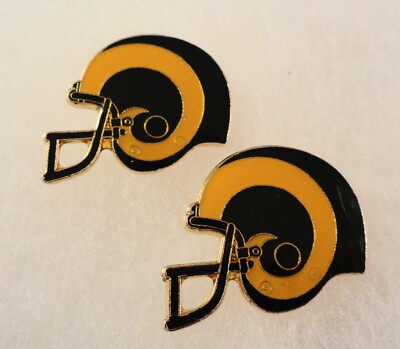TWO Vintage 1987 ERA Official NFL Helmet Pins - Los Angeles RAMS | eBay