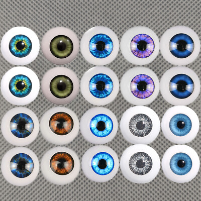 Realistic Acrylic Eyes Half Round Eyeballs for Reborn Dolls OOAK BJD ...