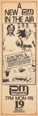 1979 WCDC WTEN TV AD~ALAN TAFFEL & MARIBETH CARR PM MAGAZINE | eBay