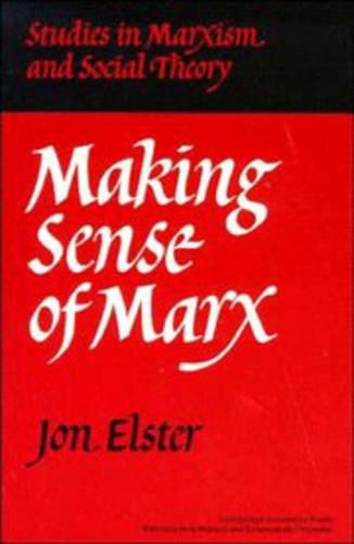 Making Sense of Marx by Jon Elster (English) Paperback Book ...