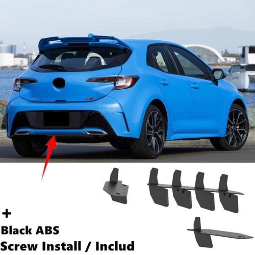 Fit For Toyota Corolla Hatchback Rear Underbody Air Diffuser Shark Fin ...