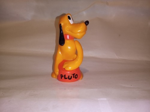Vintage Walt Disney Pluto 1986 Superior Toy Orange Plastic Figure | eBay