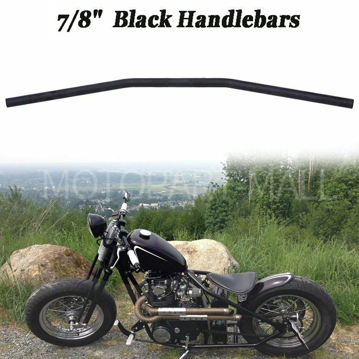 Bobber Motorcycle With Ape Hangers