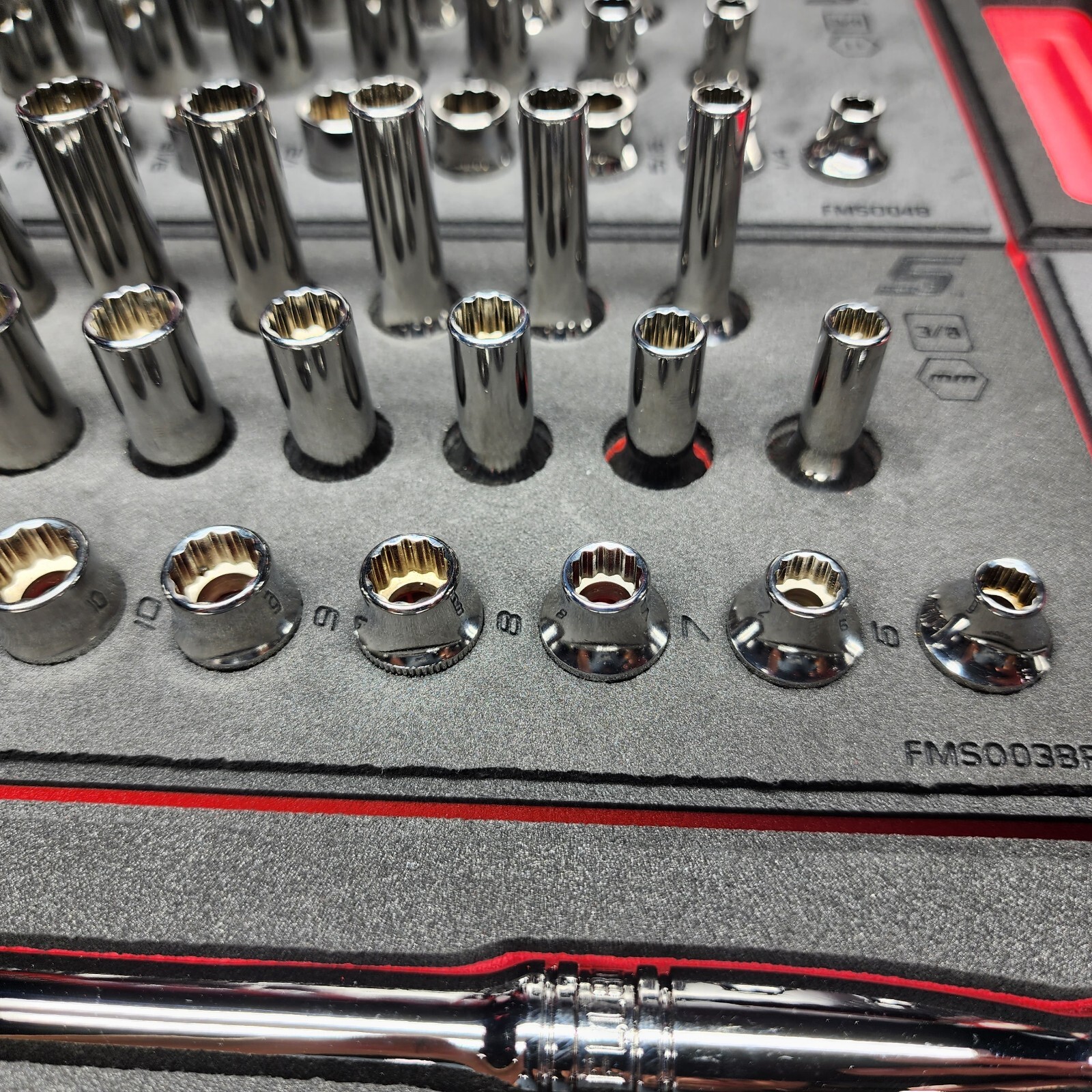 Snap-on Tools NEW 12-POINT RED 101pc 3/8" Drive General Service Set ...