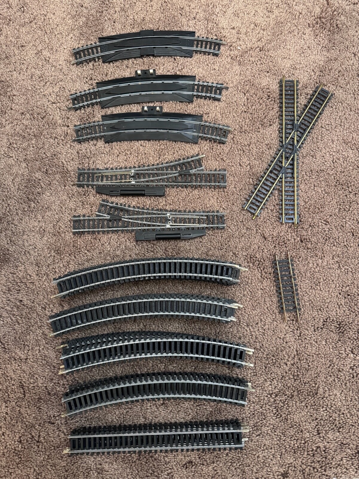 Lot of Vintage HO Model Train Tracks 49 Total Tracks Straight Curved ...