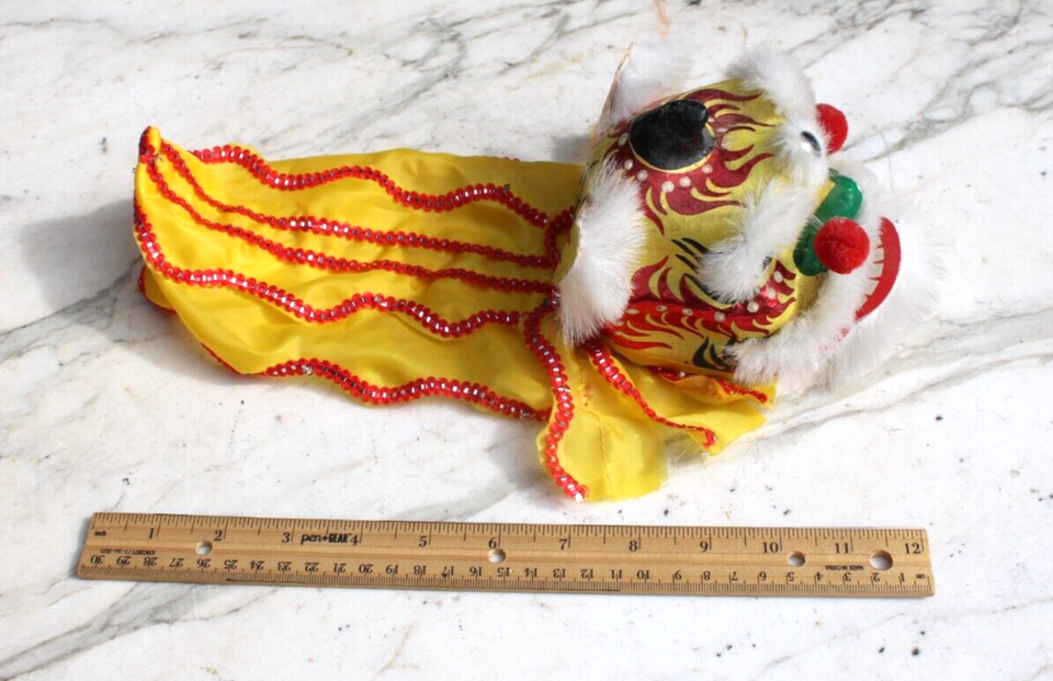 Vintage Paper Mache Dragon Head Puppet Doll Open Mouth Asian Chinese | eBay