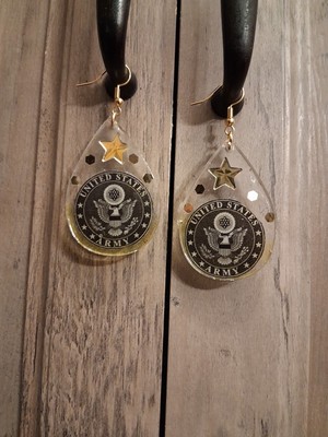 Earring With Army Logo, Dangle Handmade | eBay