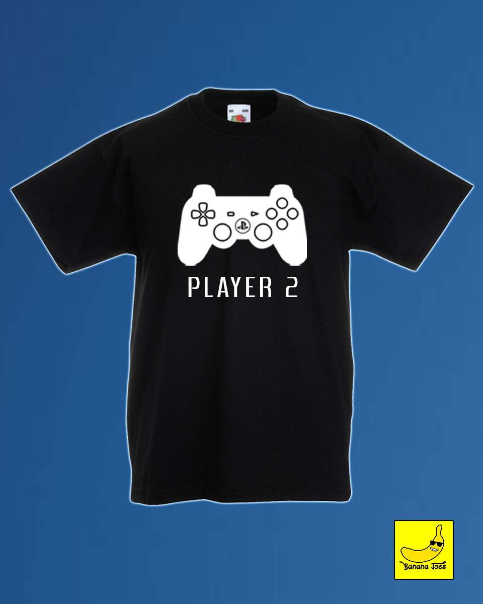 Player 1 & 2 Gaming T-Shirts Playstation Controller PS4 Matching ...