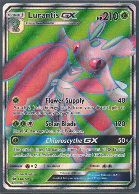 LURANTIS GX 138/149 -SUN & MOON Pokemon Card- ULTRA RARE HOLO-FULL ART ...