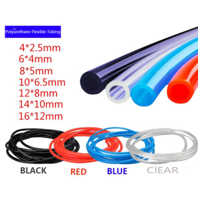 Polyurethane Flexible Tubing Pneumatic PU Pipe Tube Hose Air pipe Hobby ...
