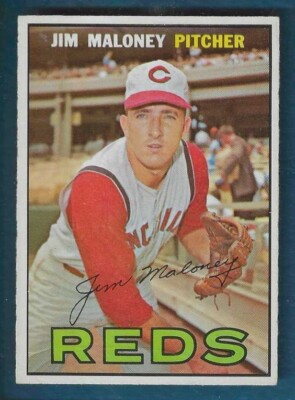 1967 Topps Baseball Cincinnati Reds Jim Maloney #80 EX+ | eBay