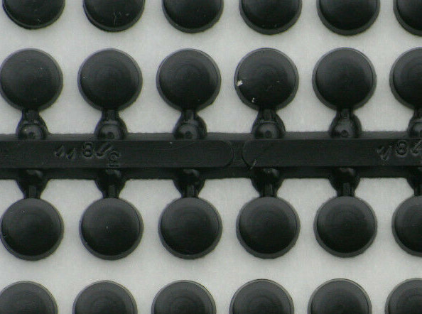 Round Black Plastic Dial Markers Available In Three Sizes 6mm, 8mm and ...