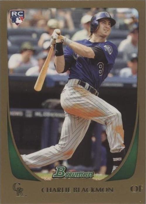 2011 Bowman Draft Picks & Prospects - Charlie Blackmon #7 Gold (RC) for ...