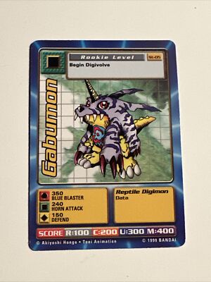 Digimon Card 1999: Gabumon St-05 NM | eBay