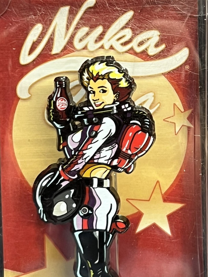 FiGPiN (2) Nuka Cola Girl #151 Fallout Enamel Pin Soft Case OUTLINE ...