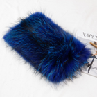 100% Real Silver Fox Fur &Raccoon Fur Wraps Shawl Pullover Cape Shrugs ...