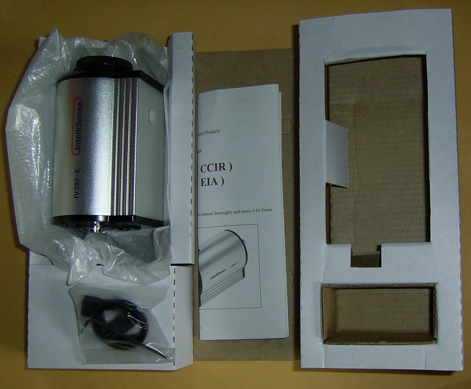 CCD Monochrome Security Video Camera IV-380-E For Alarm Systems ...