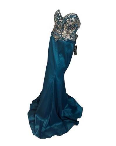 NWT Milano Formals Size 20 Long Chiffon Beaded Prom Dress Formal Gown ...