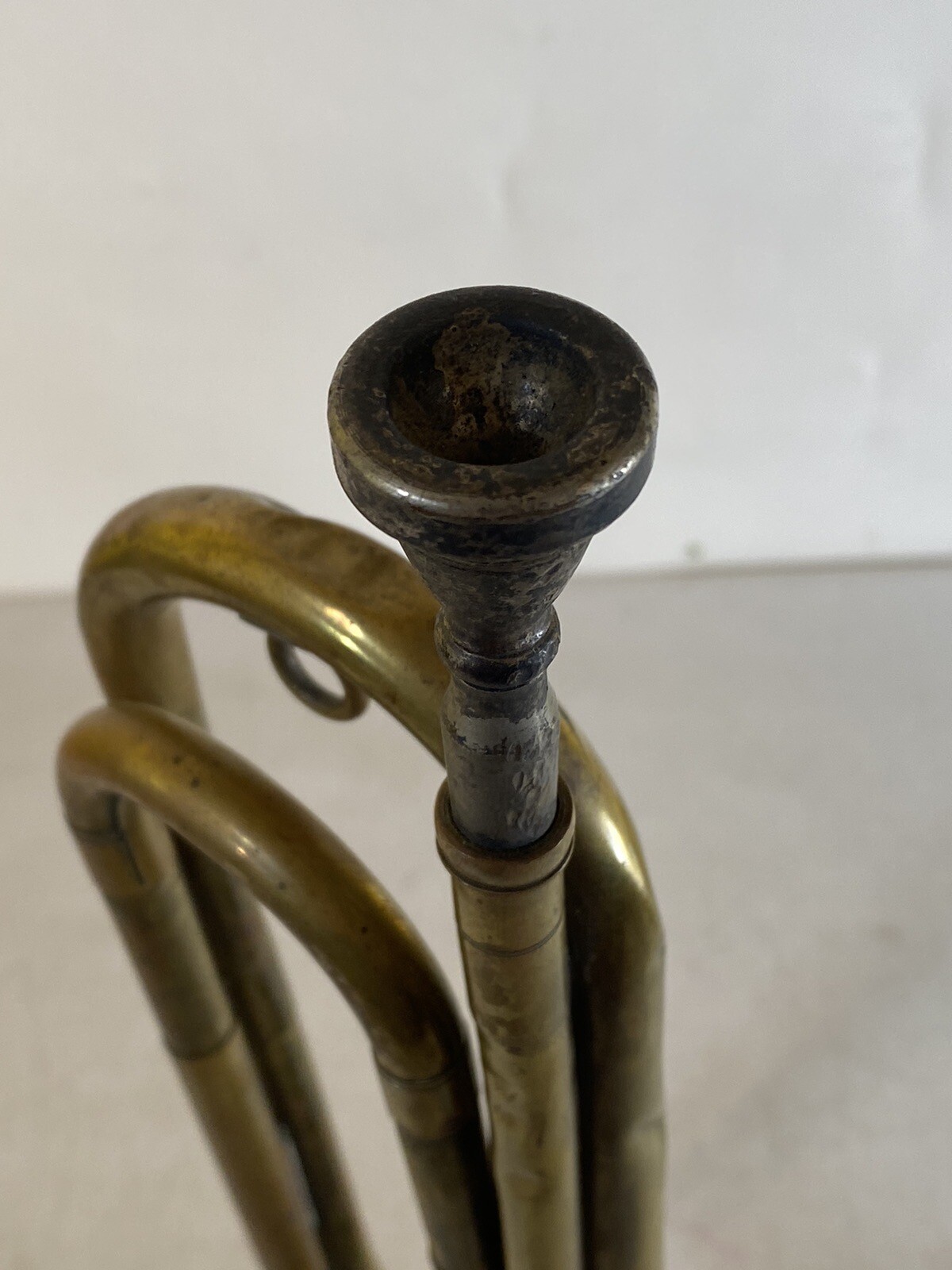 WW1 Abbott US U.S. bugle field Trumpet horn regulation Antique 6D84 | eBay