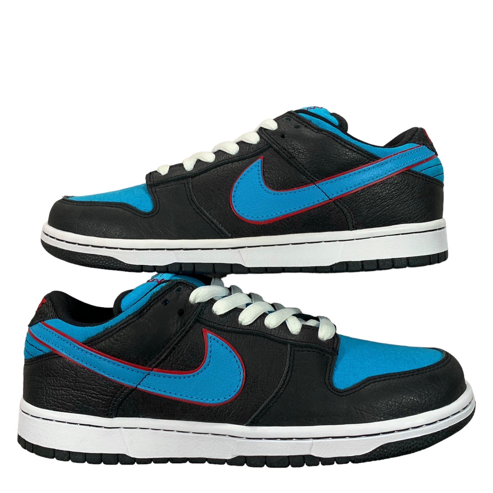 VTG Nike Sb Dunk Low Premium Angels & Demons Black Baltic Blue 2009 ...