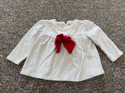 Gymboree Sparkle Spotted Bow Top 6-12M | eBay
