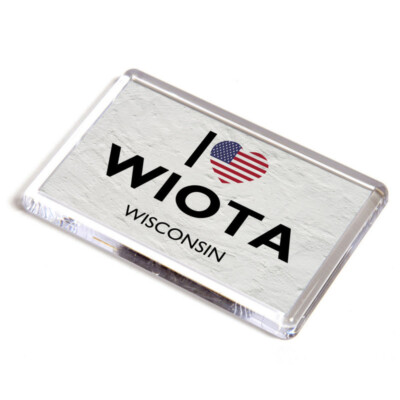FRIDGE MAGNET - I Love Wiota, Wisconsin - USA | eBay UK