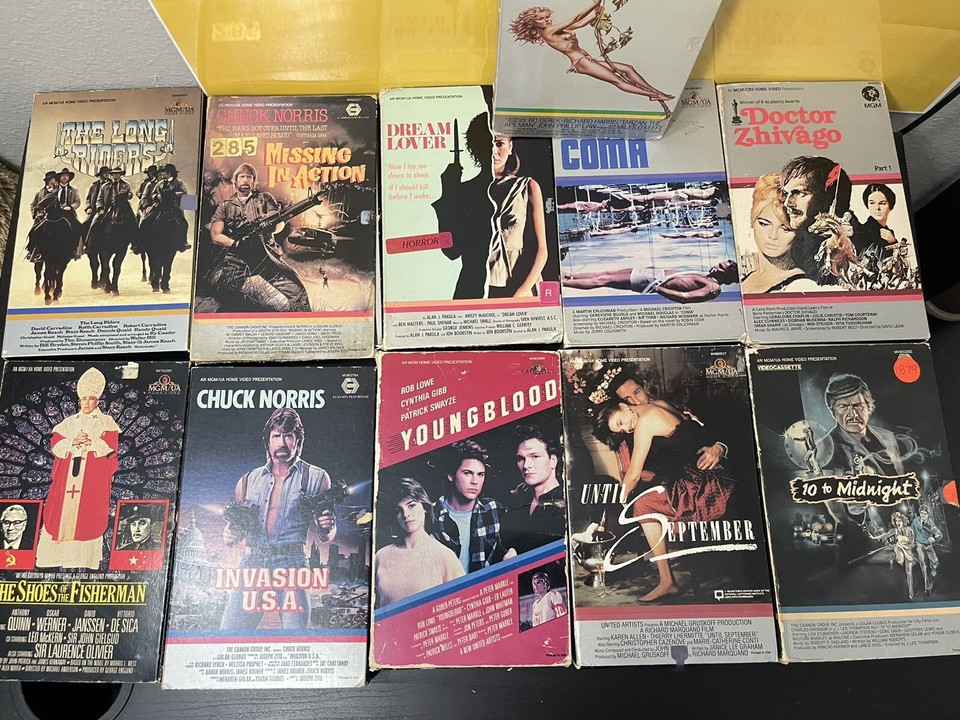 Lot Of 11 Big Box MGM VHS Tapes | eBay