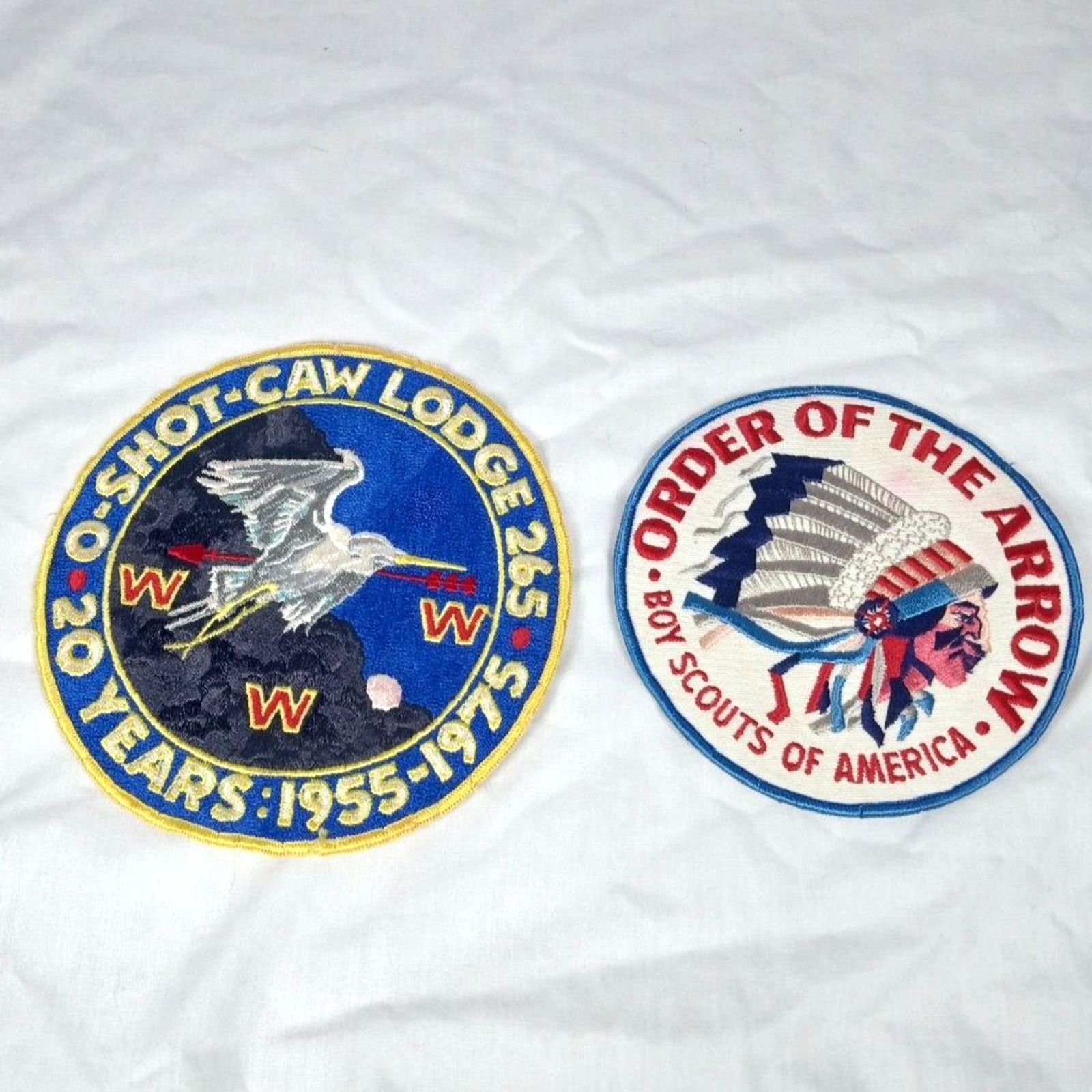 Vintage Boy Scout Jacket Patches Order Of The Arrow O Shot Caw Lodge | eBay