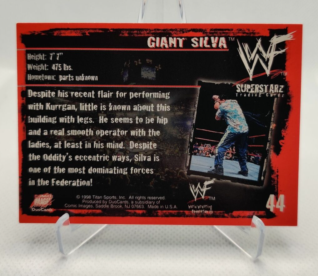 1998 Comic Images WWF Superstarz #44 Giant Silva wrestling card | eBay