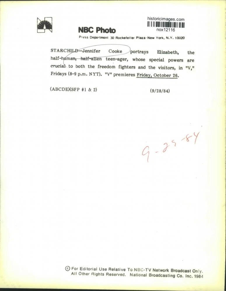 Jennifer Cooke V Tv Series