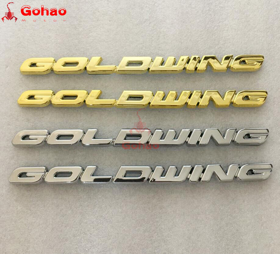 2X Side Cover Emblem GL1800 Goldwing OEM for Gold Wing Badge Decal 2001 ...