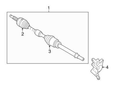 39100-3NT0A Nissan Shaft assy-front drive, rh 391003NT0A, New Genuine ...